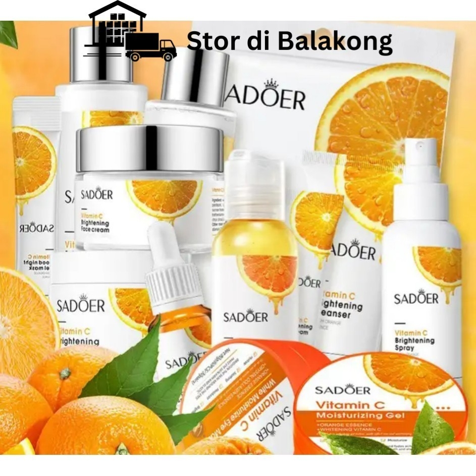 SADOER Vitamin C Brightening Skincare Variety Choice (Toner, Cream ...