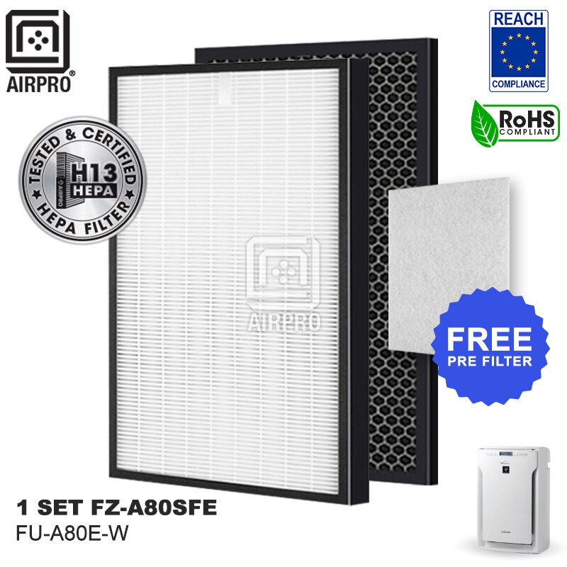 AIRPRO Sharp FZ-A80SFE HEPA + Deodorizing Air Purifier Filter for FU ...