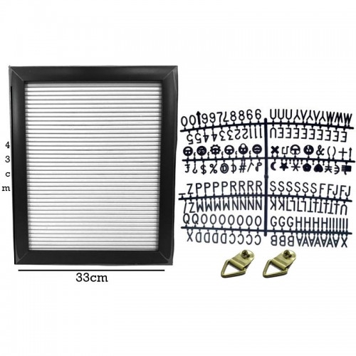 DIY Alphabet Words Felt Letter Board Wall Hanging Frame (33 x 43cm ...