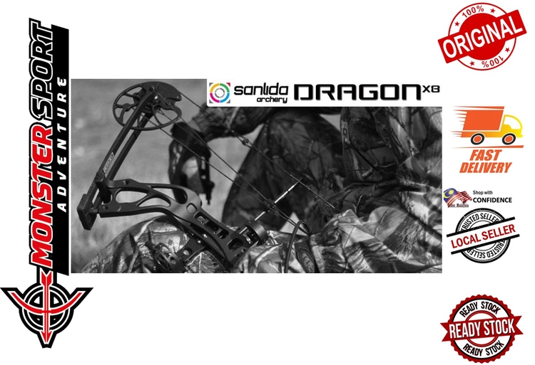 Sanlida Archery Dragon X8 Compound Bow Complete Pro Package ROTATING ...