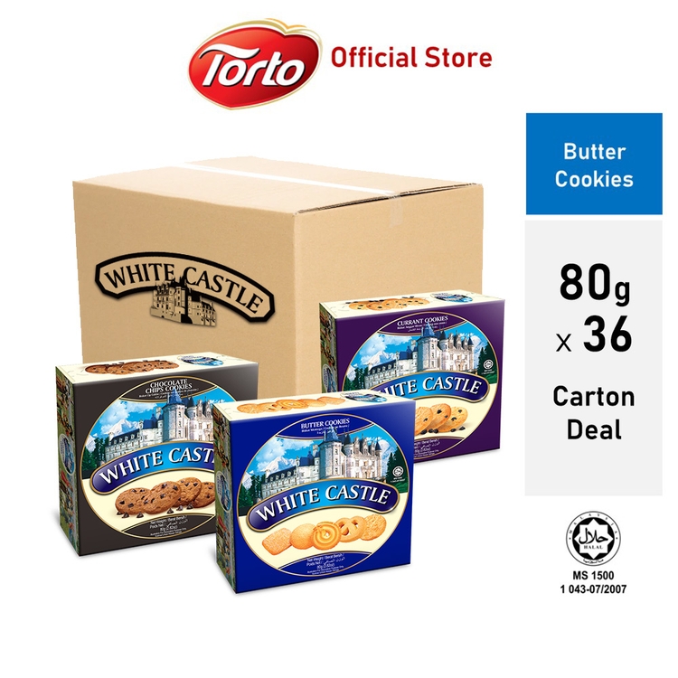 80g White Castle Butter Cookies Carton Deal (x 36 boxes) - Perfect for ...